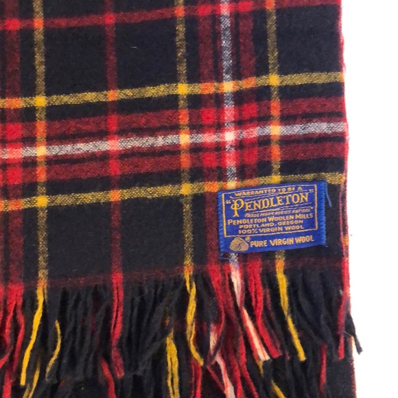 Pendleton | Accessories | Vintage Pendleton Wool Plaid Scarf ...
